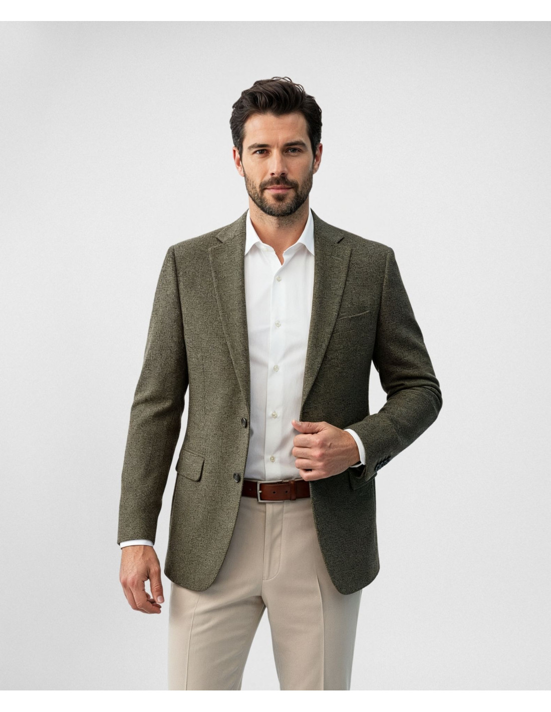 Green Subtle Texture Blazer