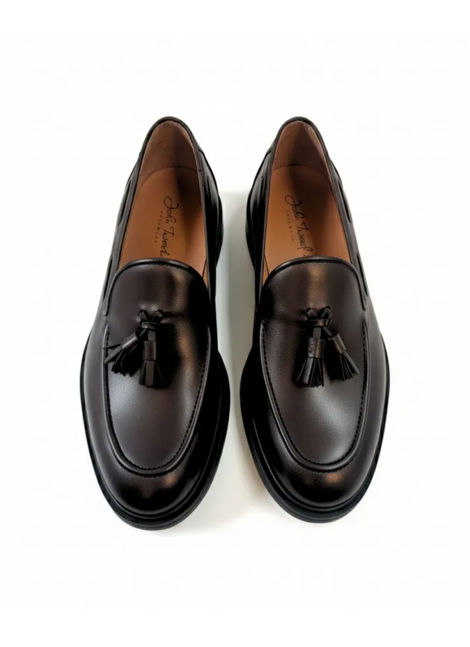 Sapato Mocassin Berloque Castanho| JOHN TWEED TAILORED