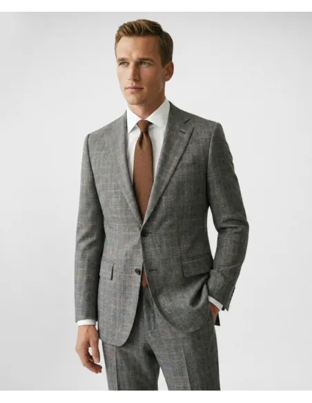 Traje Príncipe de Gales Gris| JOHN TWEED